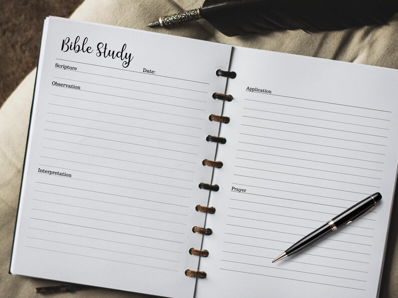 Bible Study Printable, Bible Study Journal, Christian Journal Printable ...