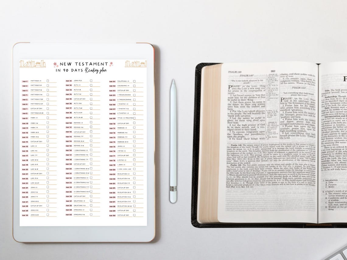 Bible Reading Plan | Bible in a Year | Bible Reading Tracker | Daily ...