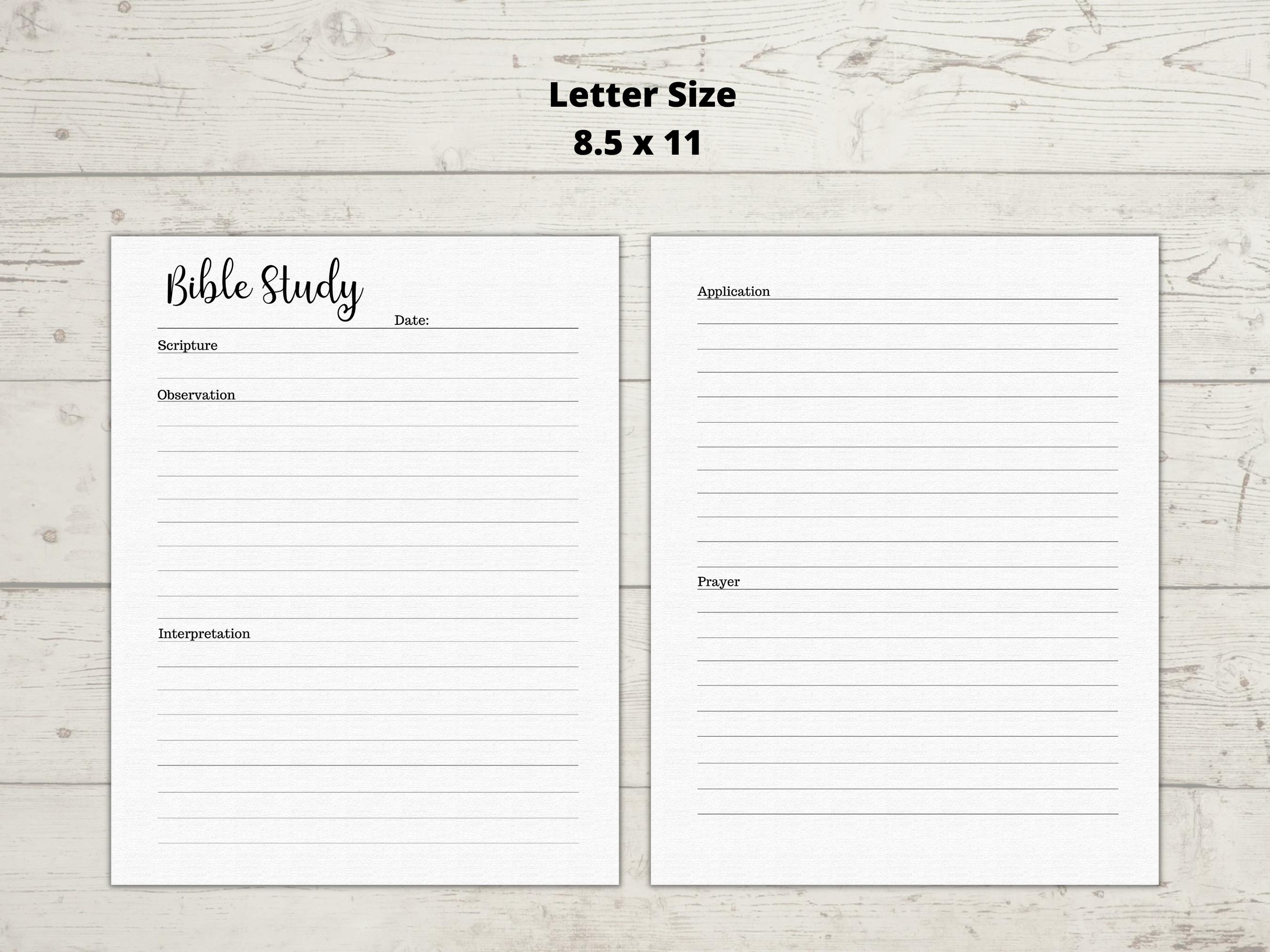 Bible Study Printable, Bible Study Journal, Christian Journal Printable ...