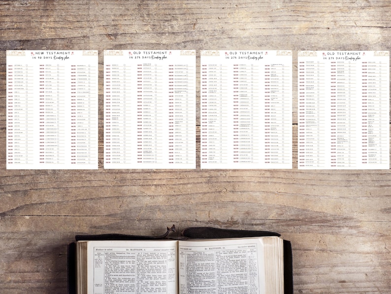 Bible Reading Plan | Bible in a Year | Bible Reading Tracker | Daily ...