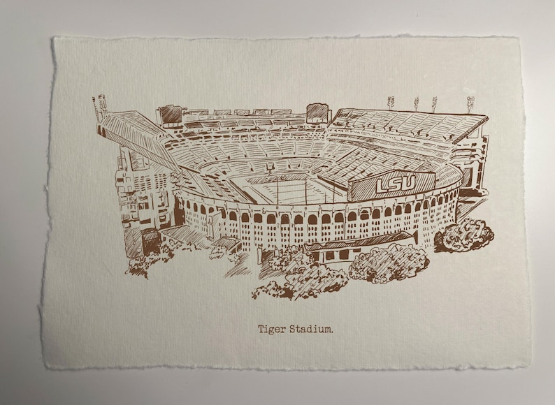 Custom Football Stadium Art Print | Personalized Illustration | Sports ...