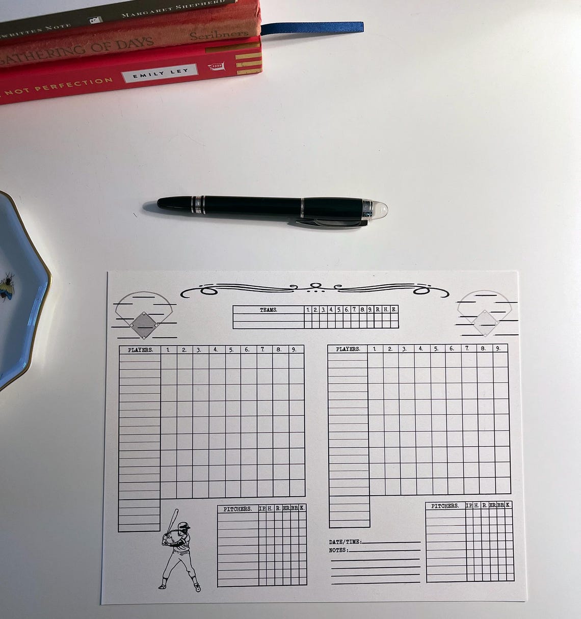 Vintage-style Baseball Scorecard for 9 Innings (digital Download) - Etsy