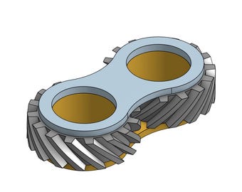 STL File for 3d Printing Helical Gear Fidget - Etsy