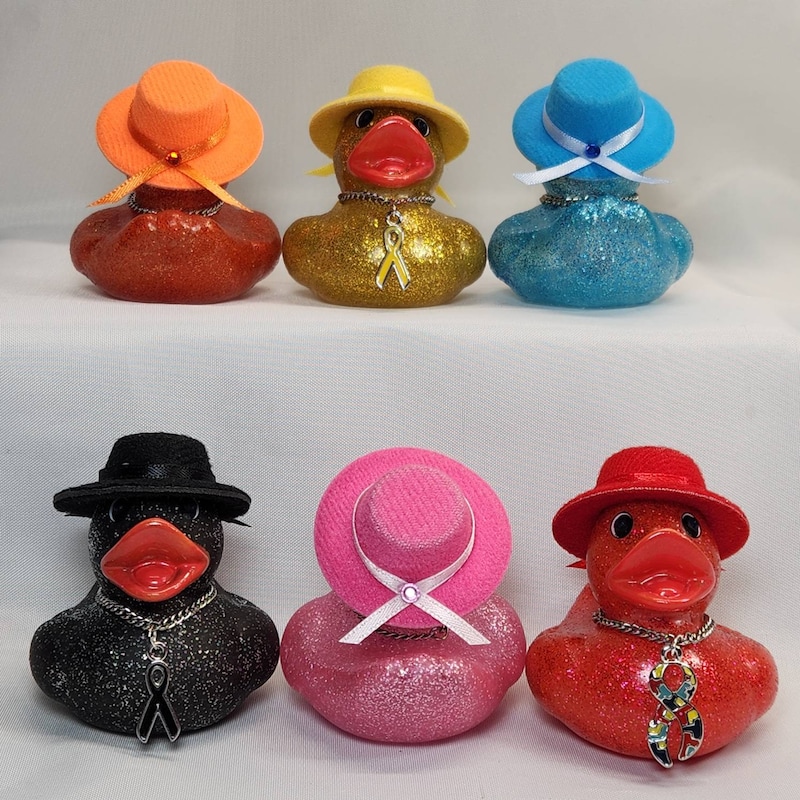 Breast Cancer Rubber Duck - Etsy