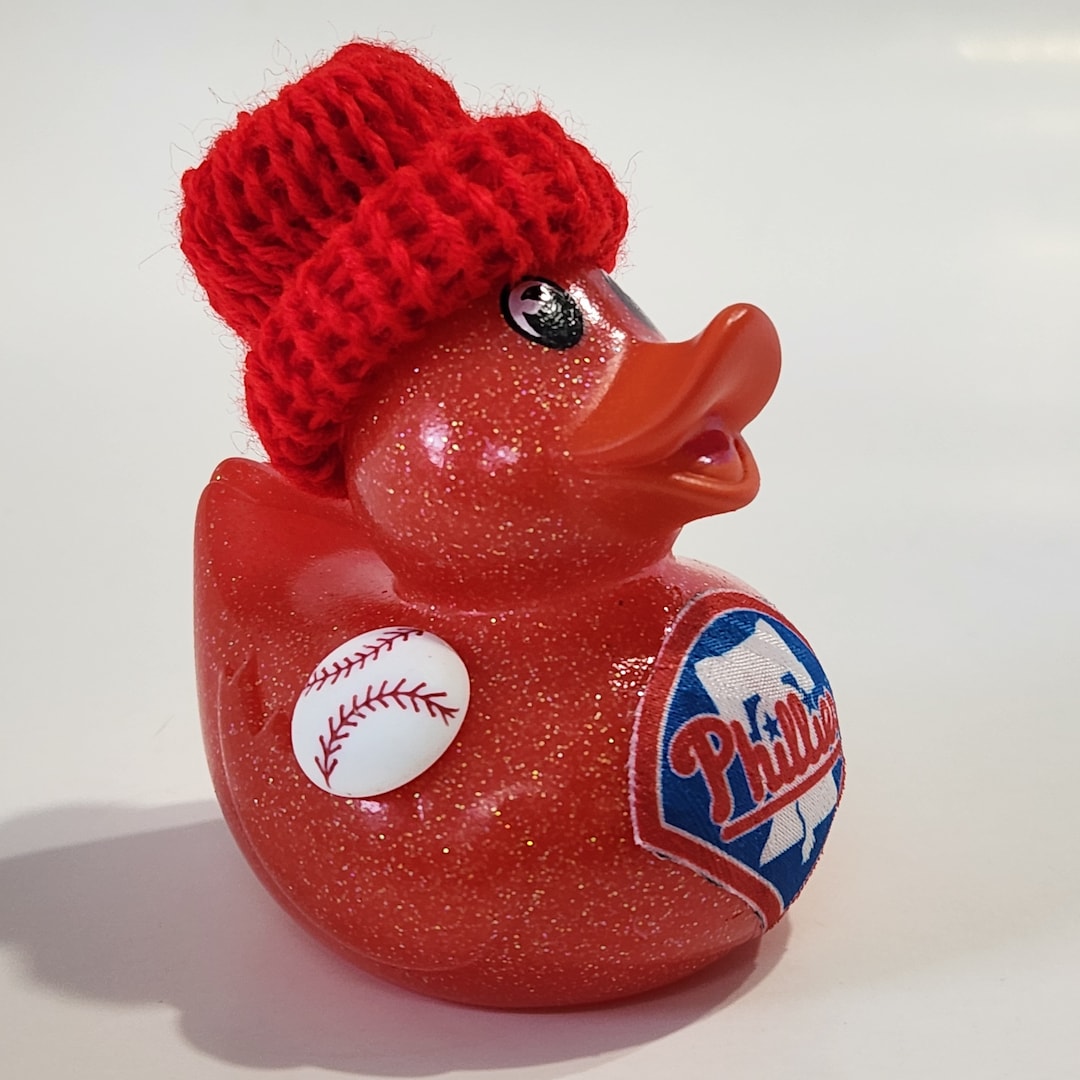PHILADELPHIA PHILLIES Rubber Duck Gift Bedazzled Duck Cruise Dashboard ...