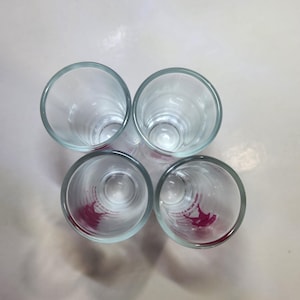 Penthouse Shooters Shot Glasses Set of 4 Barware Pink Lady 2 Ounces - Etsy