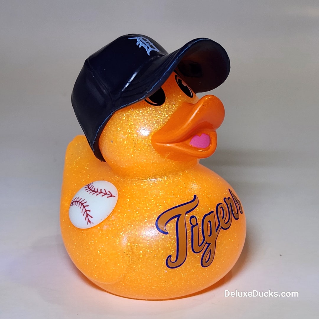 DETROIT TIGERS Rubber Duck Gift Bedazzled Baseball MLB Duck Cruise ...