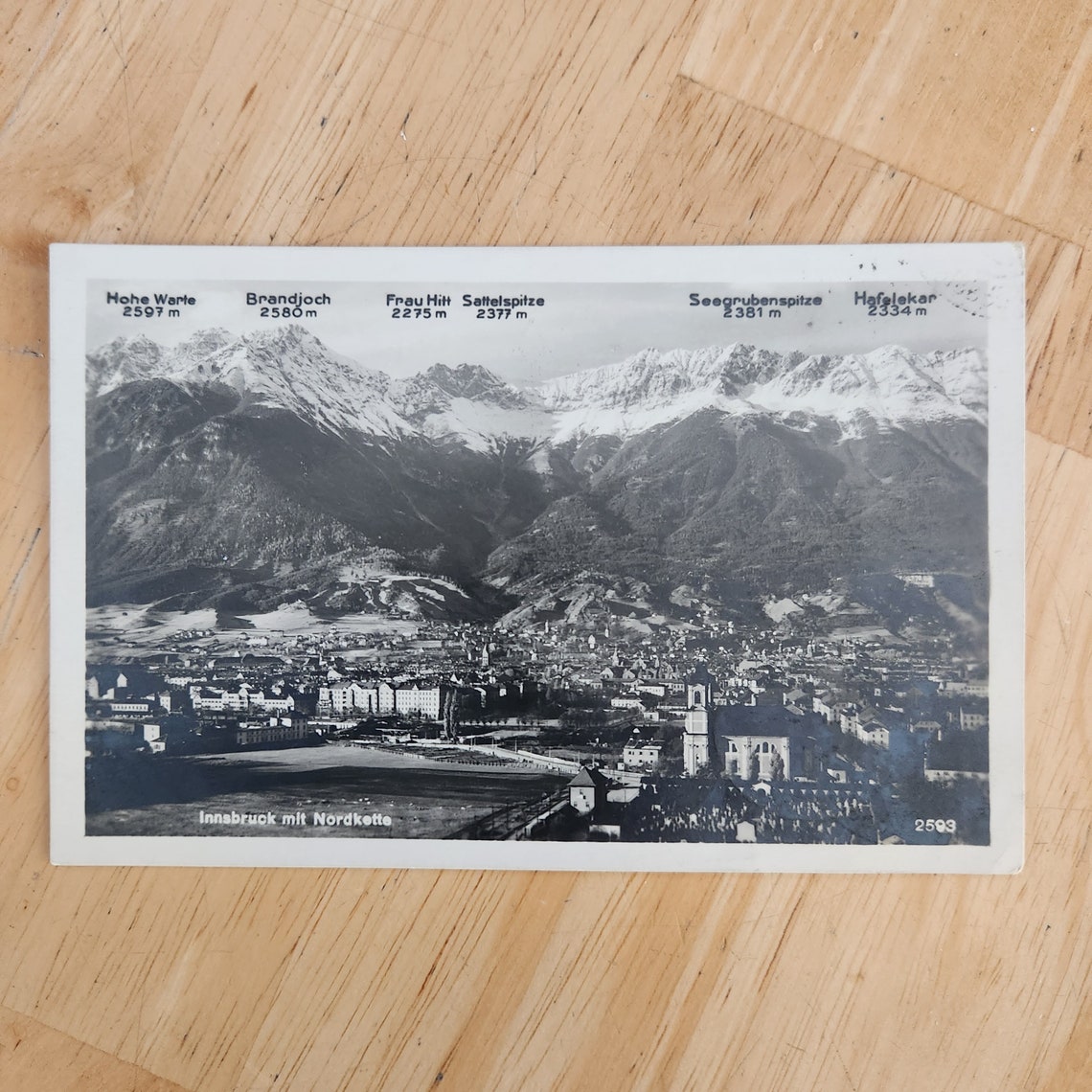 1920s Picture Postcard Austria Innsbruck Mit Nordkette Posted 1929 58 ...