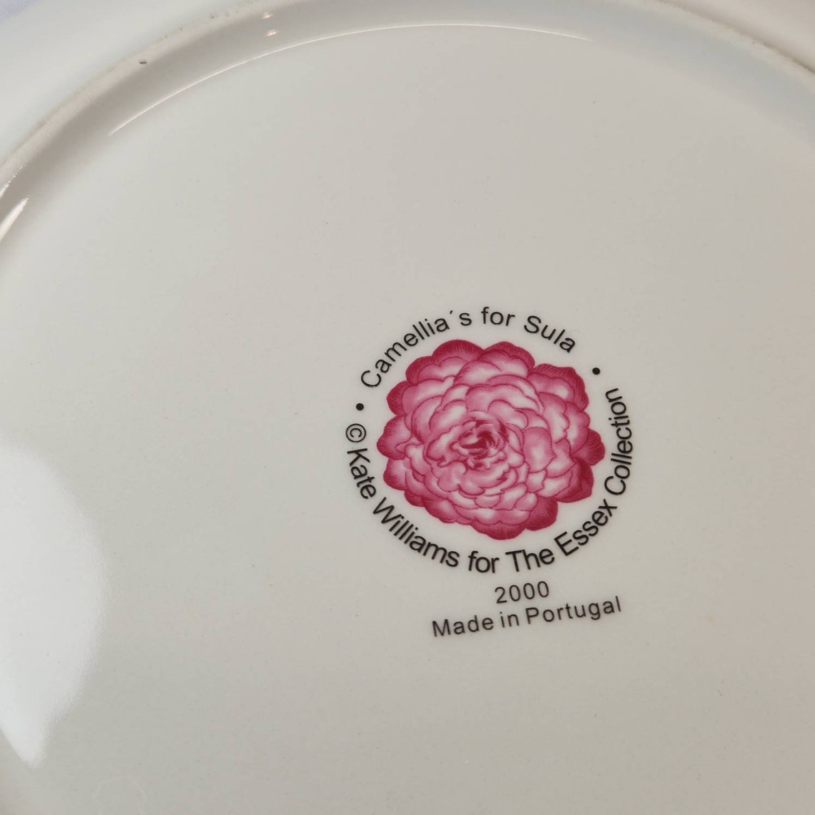 Vtg Essex Collection Kate Williams Camellia's Sula Salad Plates 8" Set ...