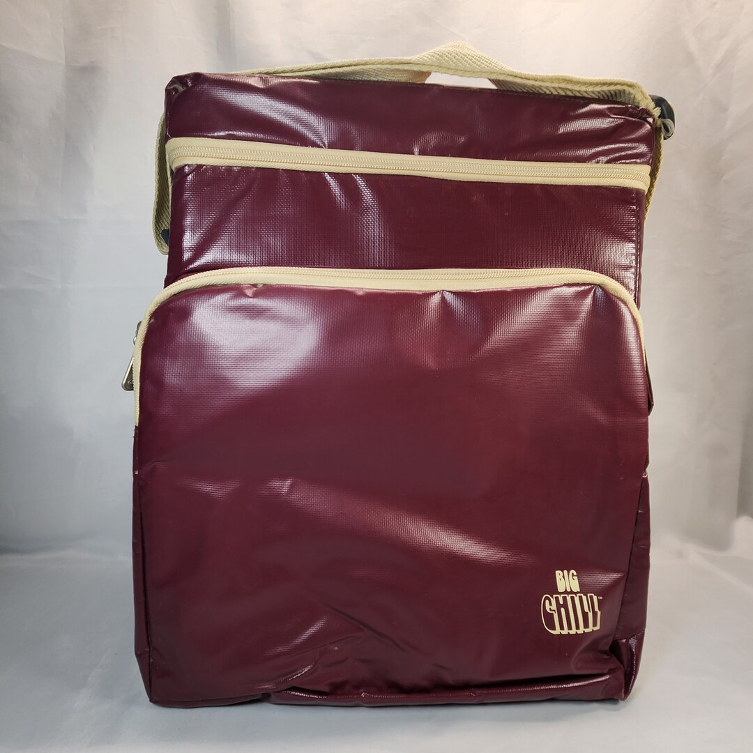 Vintage Big Chill Cooler 1980s Backpack Insulated Burgundy Soft Sided ...