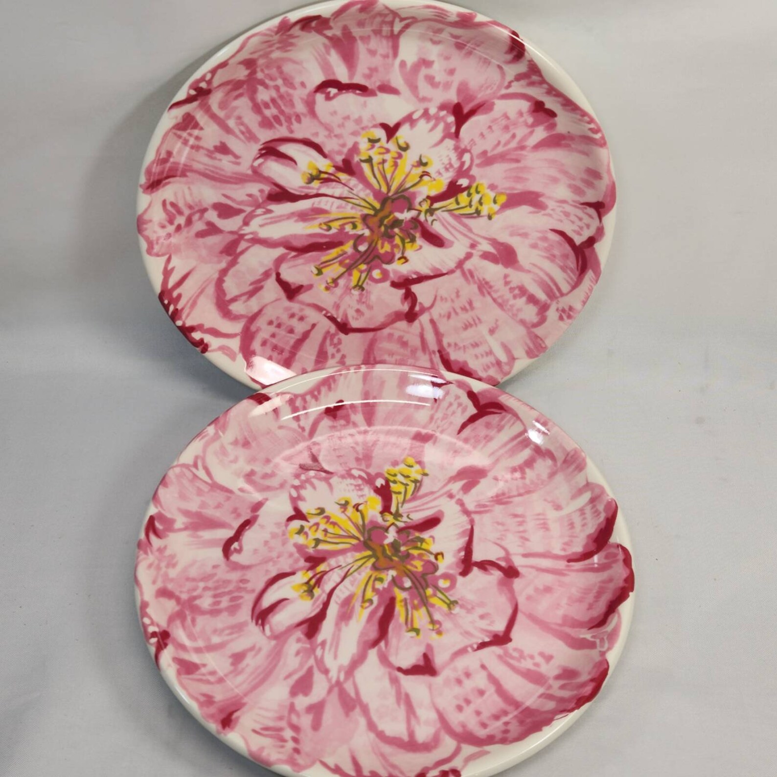 Vtg Essex Collection Kate Williams Camellia's Sula Salad Plates 8" Set ...