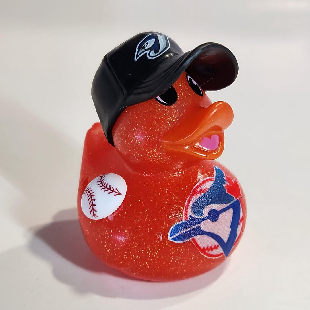 TORONTO BLUE JAYS Rubber Duck Gift Baseball Bedazzled Collectible Duck ...