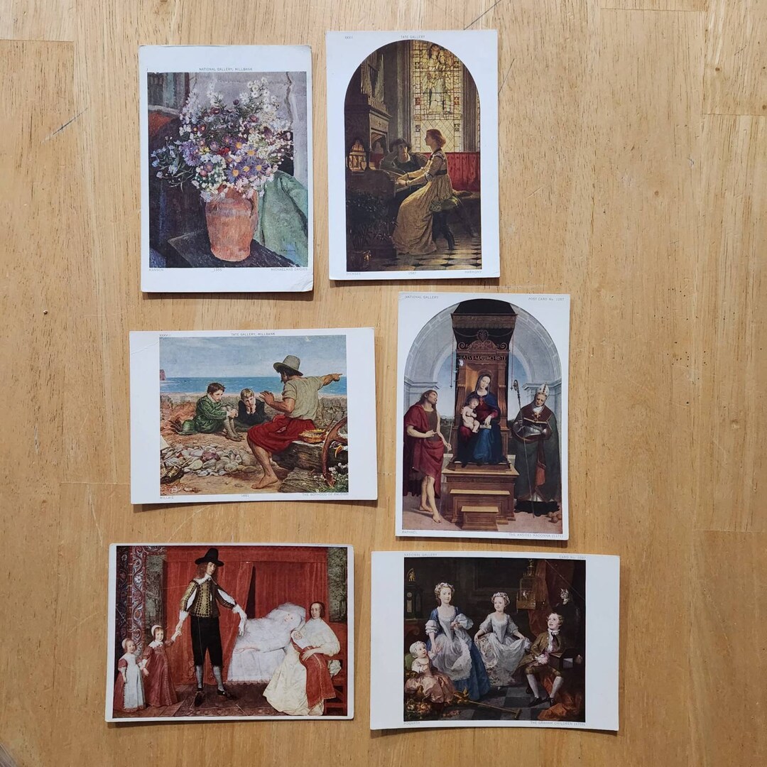 1950s Artist Postcards National Tate Gallery England Great Britain ...
