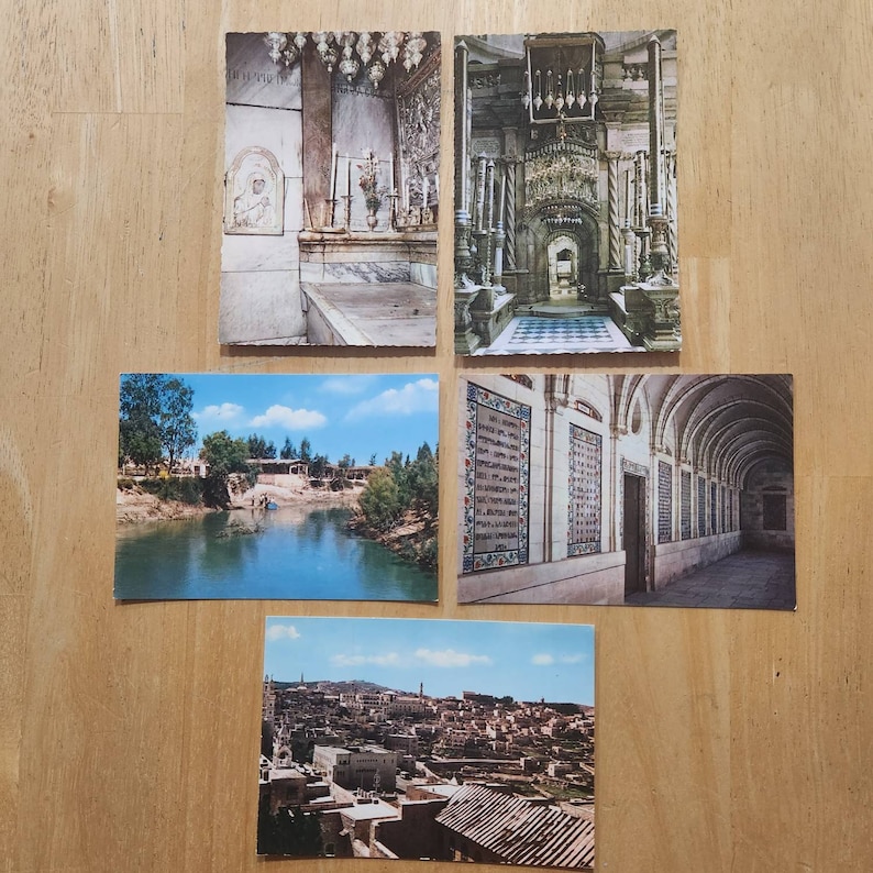 1950s Picture Postcard Jordan Jerusalem Sacred River Bethlehem Unposted ...
