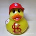 ST LOUIS CARDINALS Rubber Duck Gift Baseball Mlb Bedazzled Collectible ...