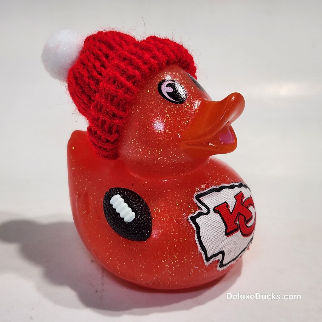 KANSAS CITY CHIEFS Rubber Duck Gift Bedazzled Duck Cruise Dashboard ...