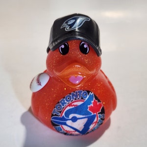 TORONTO BLUE JAYS Rubber Duck Gift Baseball Bedazzled Collectible Duck ...