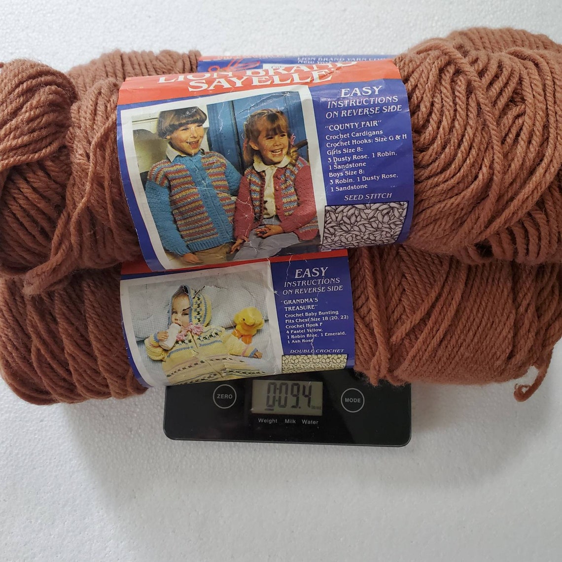 Vtg Lion Brand Sayelle Knitting Yarn Orlon Acrylic 4 Oz 4 Ply - Etsy