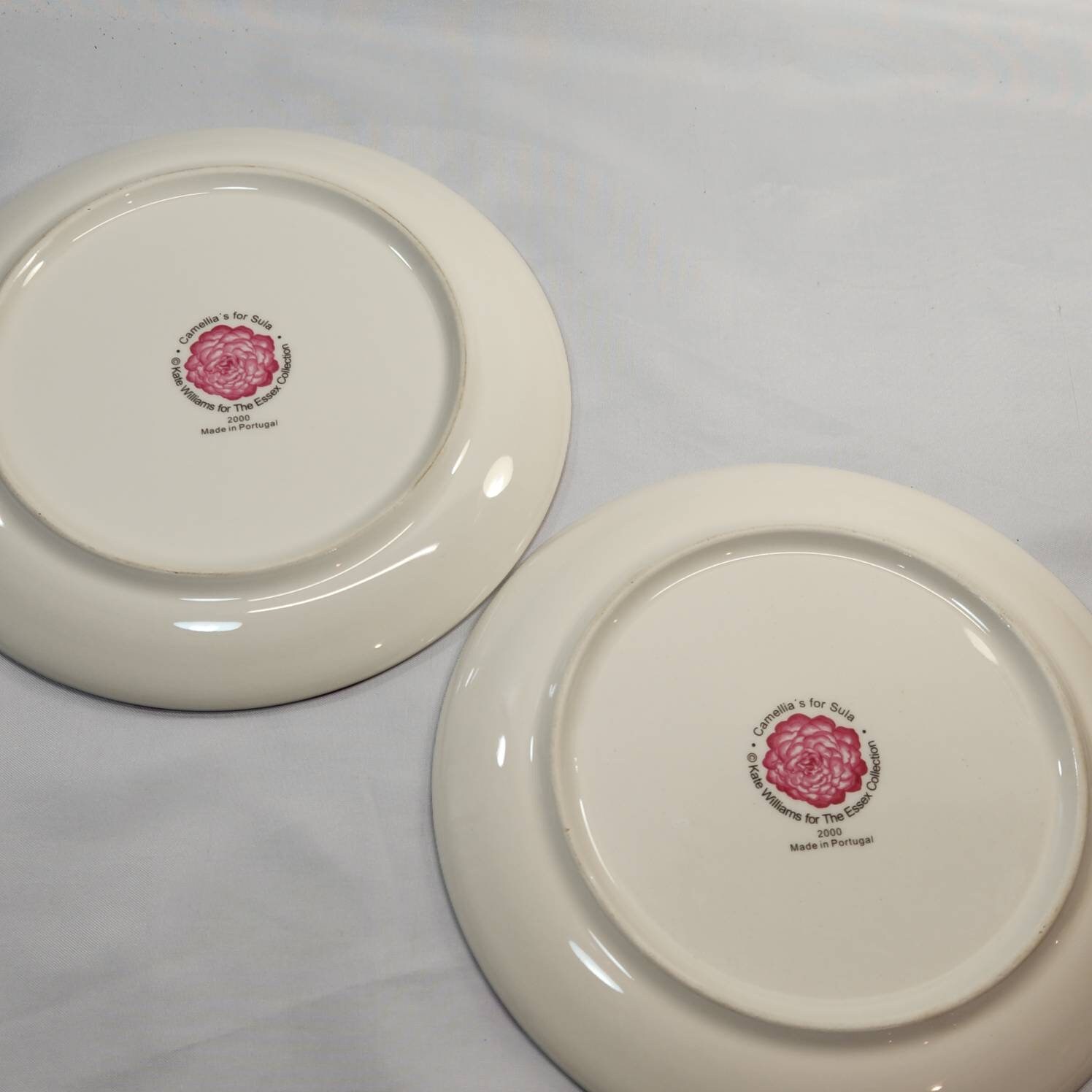 Vtg Essex Collection Kate Williams Camellia's Sula Salad Plates 8" Set ...