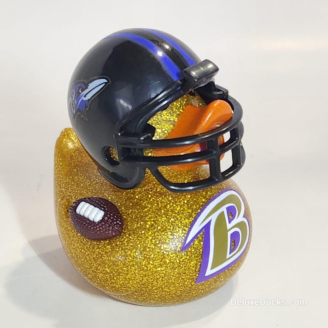 BALTIMORE RAVENS Rubber Duck Gift Nfl Bedazzled Duck Cruise Dashboard ...