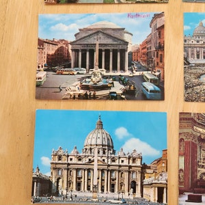 1940s Picture Postcards Rome Italy Vatican St Peter Square Pantheon ...