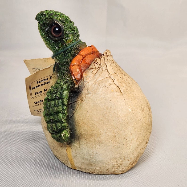 Vintage Hatchlings Turtle Shade Tree Creations 1989 4.25" - Etsy