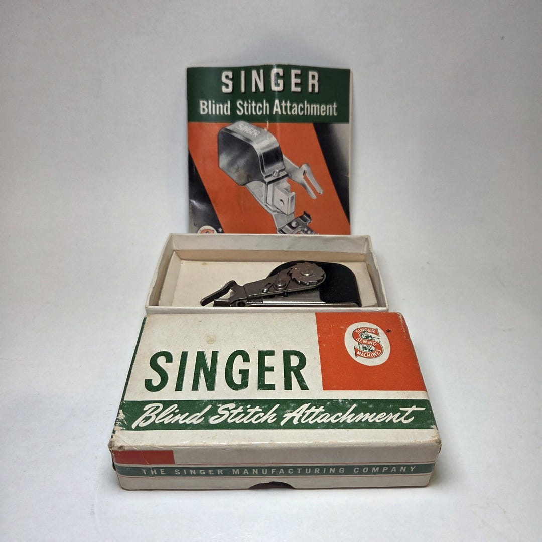 Vintage Singer Blind Stitch Attachment Sewing Machine 160616 USA Box ...