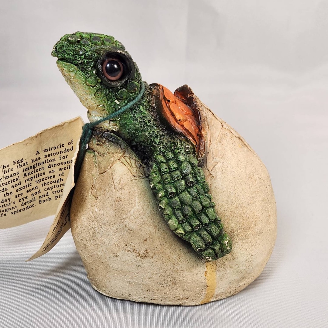 Vintage Hatchlings Turtle Shade Tree Creations 1989 4.25 - Etsy