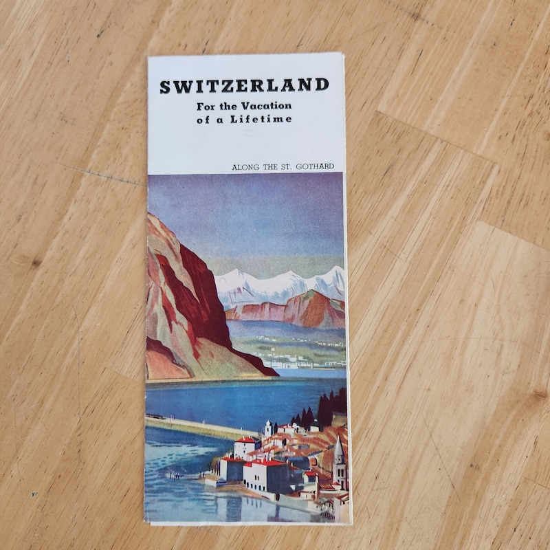 Swiss Postcard - Etsy