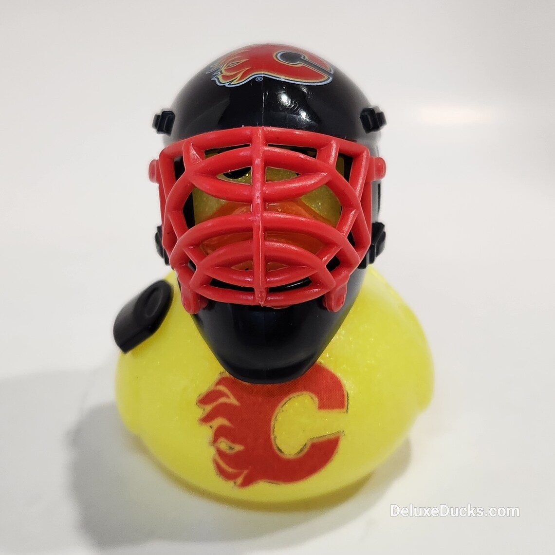 CALGARY FLAMES Rubber Duck Gift Nhl Hockey Bedazzled Collectible Duck ...