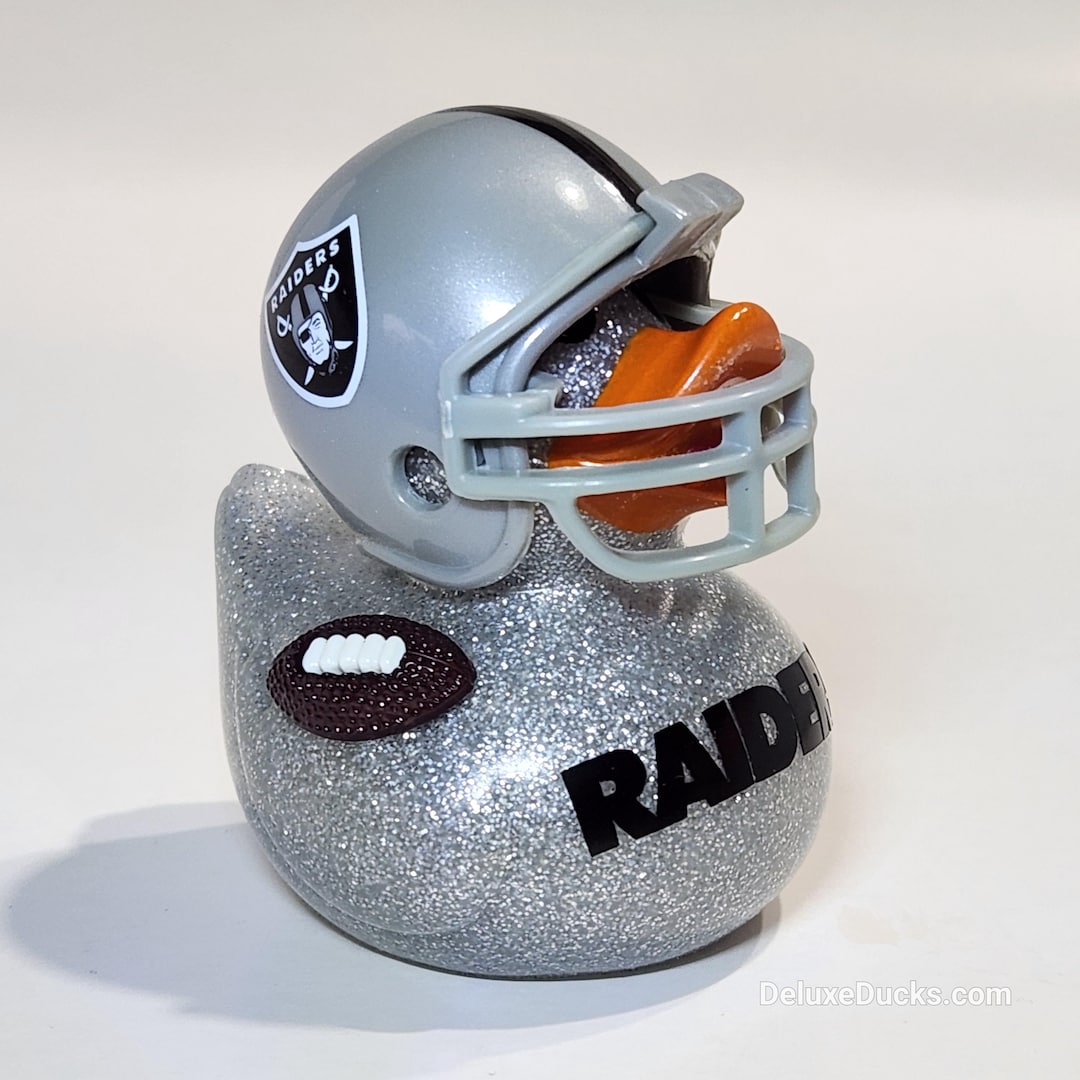 LAS VEGAS RAIDERS Rubber Duck Gift Nfl Bedazzled Duck Cruise Dashboard ...
