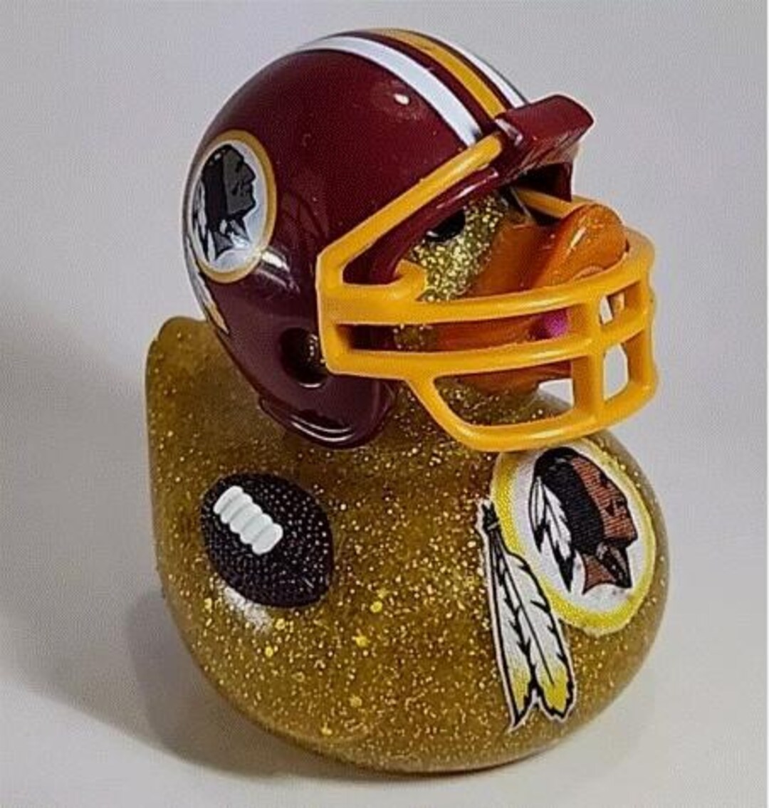 WASHINGTON COMMANDERS Rubber Duck Gift NFL Football Bedazzled ...