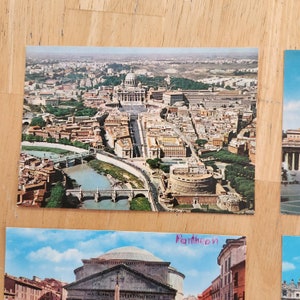 1940s Picture Postcards Rome Italy Vatican St Peter Square Pantheon ...