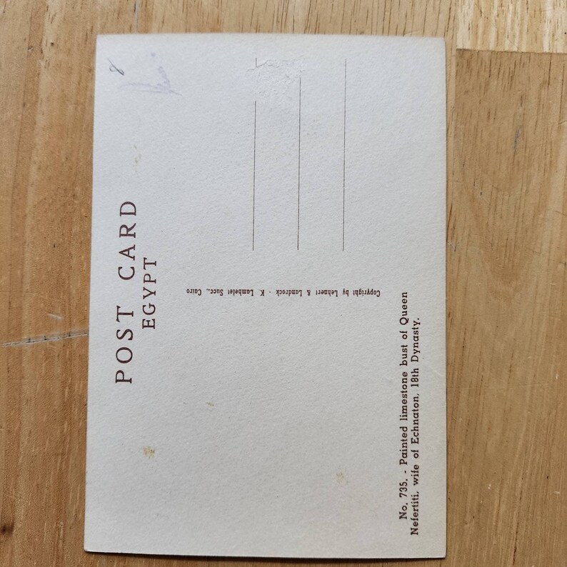 1950s Postcards Egypt Nefertiti Vassilion Artist Signed Art - Etsy