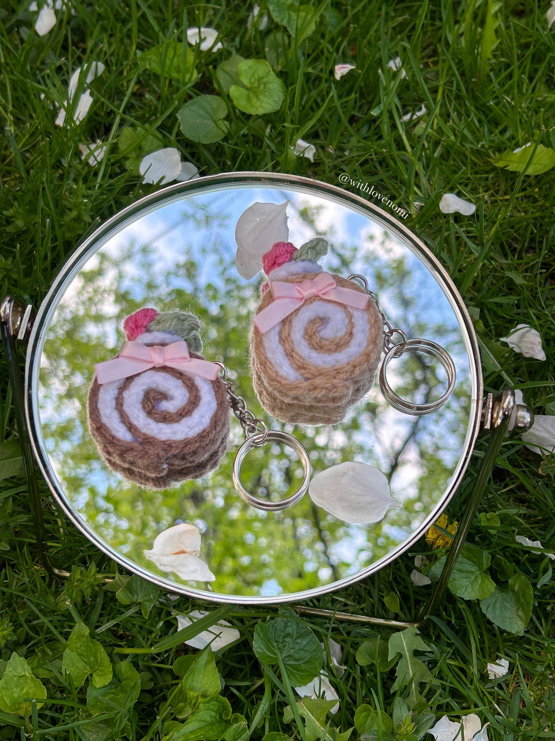 Crochet Cake Roll Keychains - Etsy