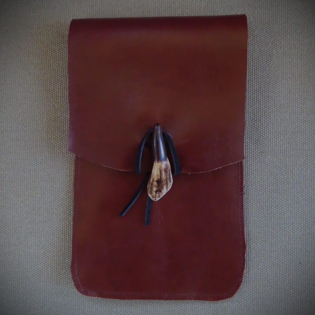 Body Shielding EMF Phone Pouch - Medium- Leather- Buffalo Tooth - Etsy