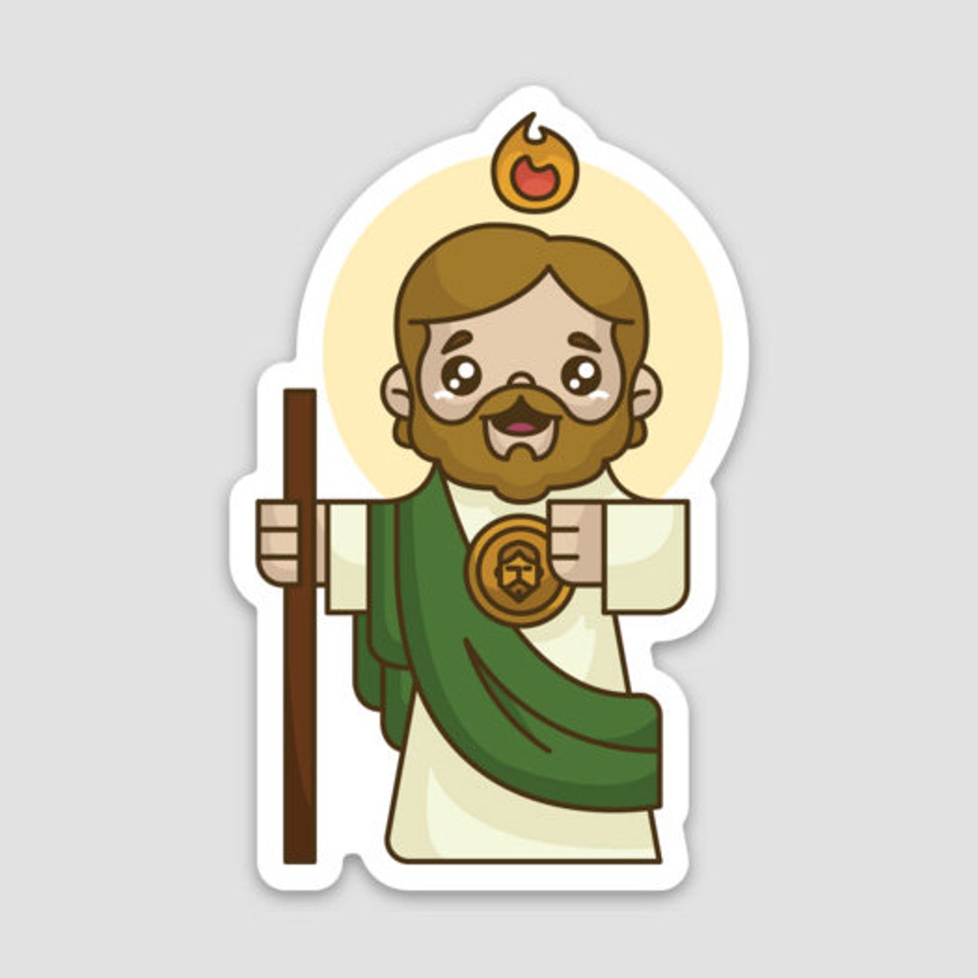 St. Jude the Apostle Vinyl Sticker - Etsy