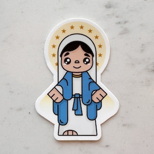Virgin Mary Our Lady of Grace Vinyl Sticker - Etsy