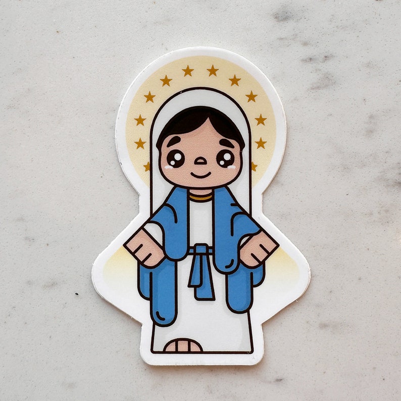 Virgin Mary Our Lady of Grace Vinyl Sticker - Etsy