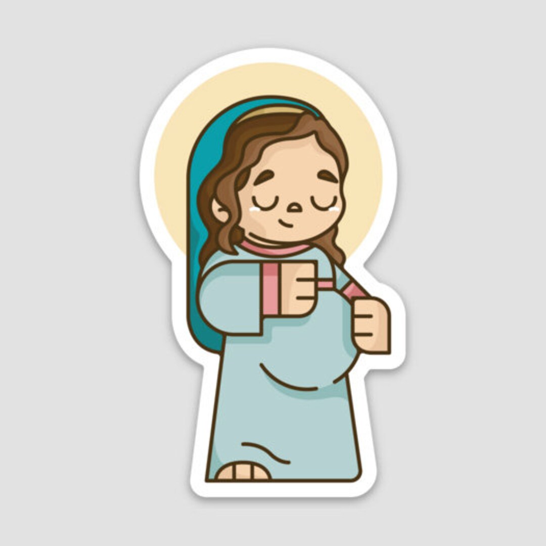 Mary Mother of Jesus Vinyl Sticker - Etsy