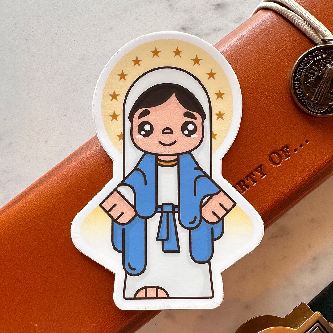 Virgin Mary Our Lady of Grace Vinyl Sticker - Etsy