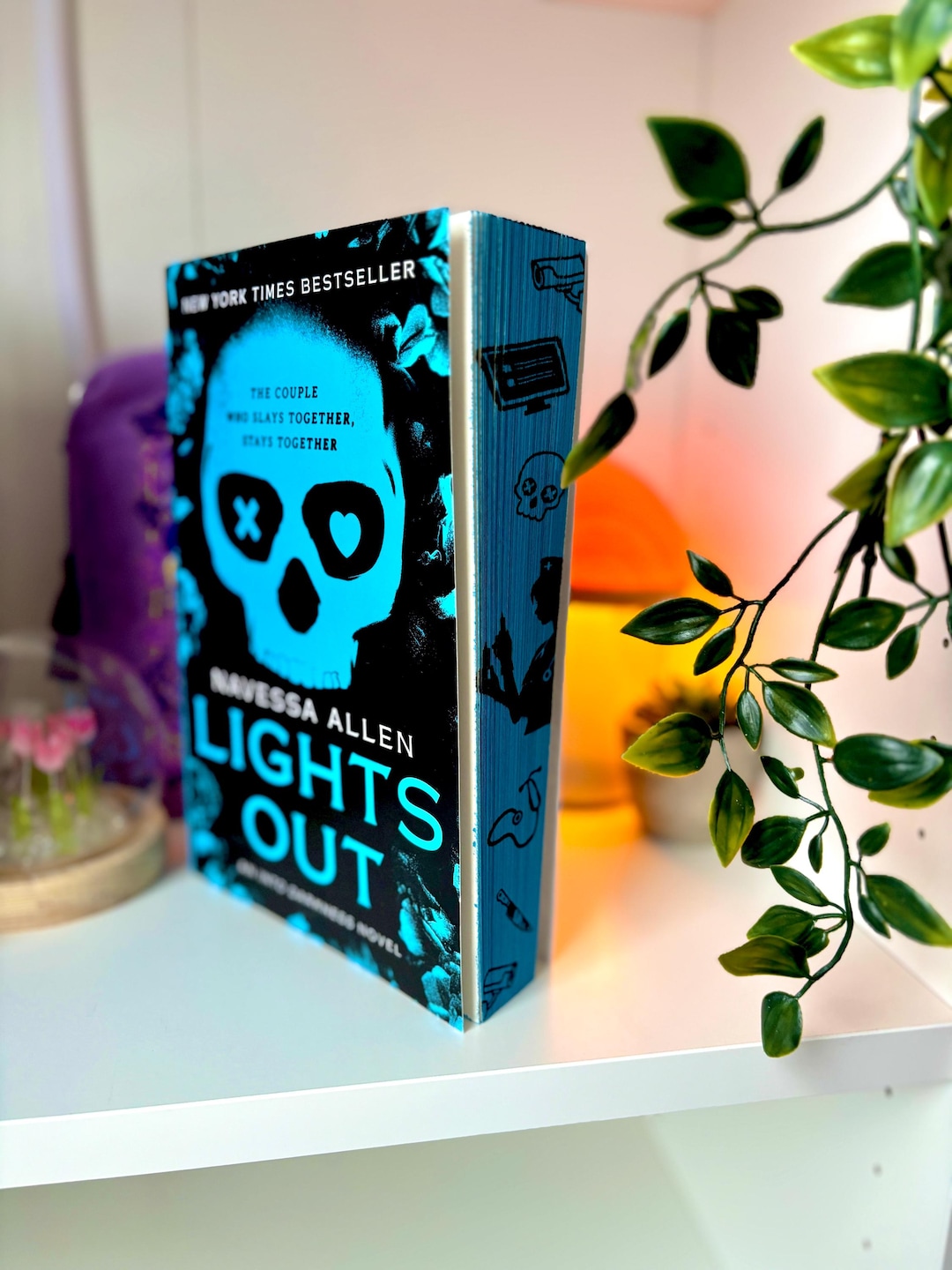 Lights Out by Navessa Allen Sprayed Edge - Etsy