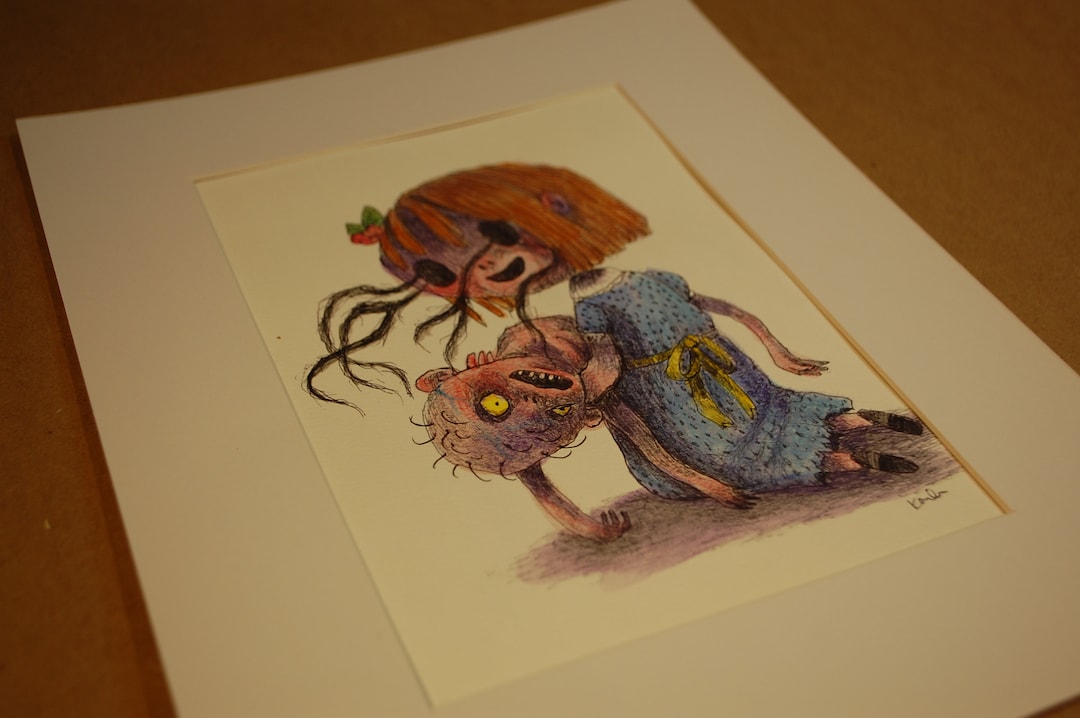 Original Drawing by Kamila Mlynarczyk Woodedwoods - Etsy