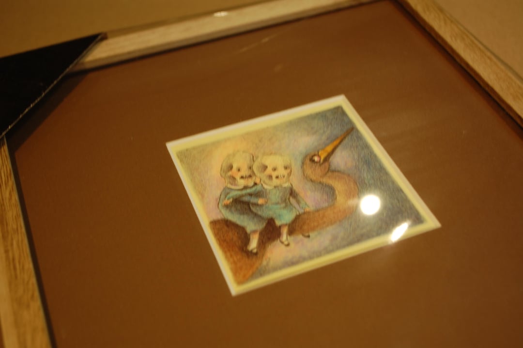 Framed Original Drawing by Kamila Mlynarczyk Woodedwoods - Etsy