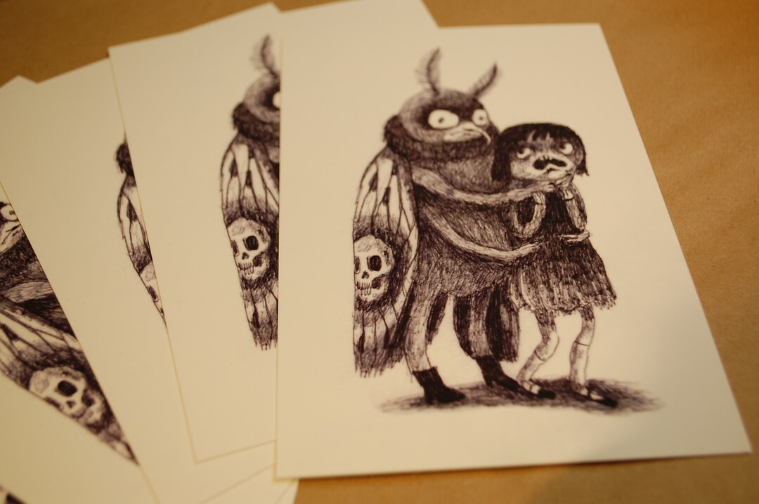 The Moth Print by Kamila Mlynarczyk Woodedwoods - Etsy