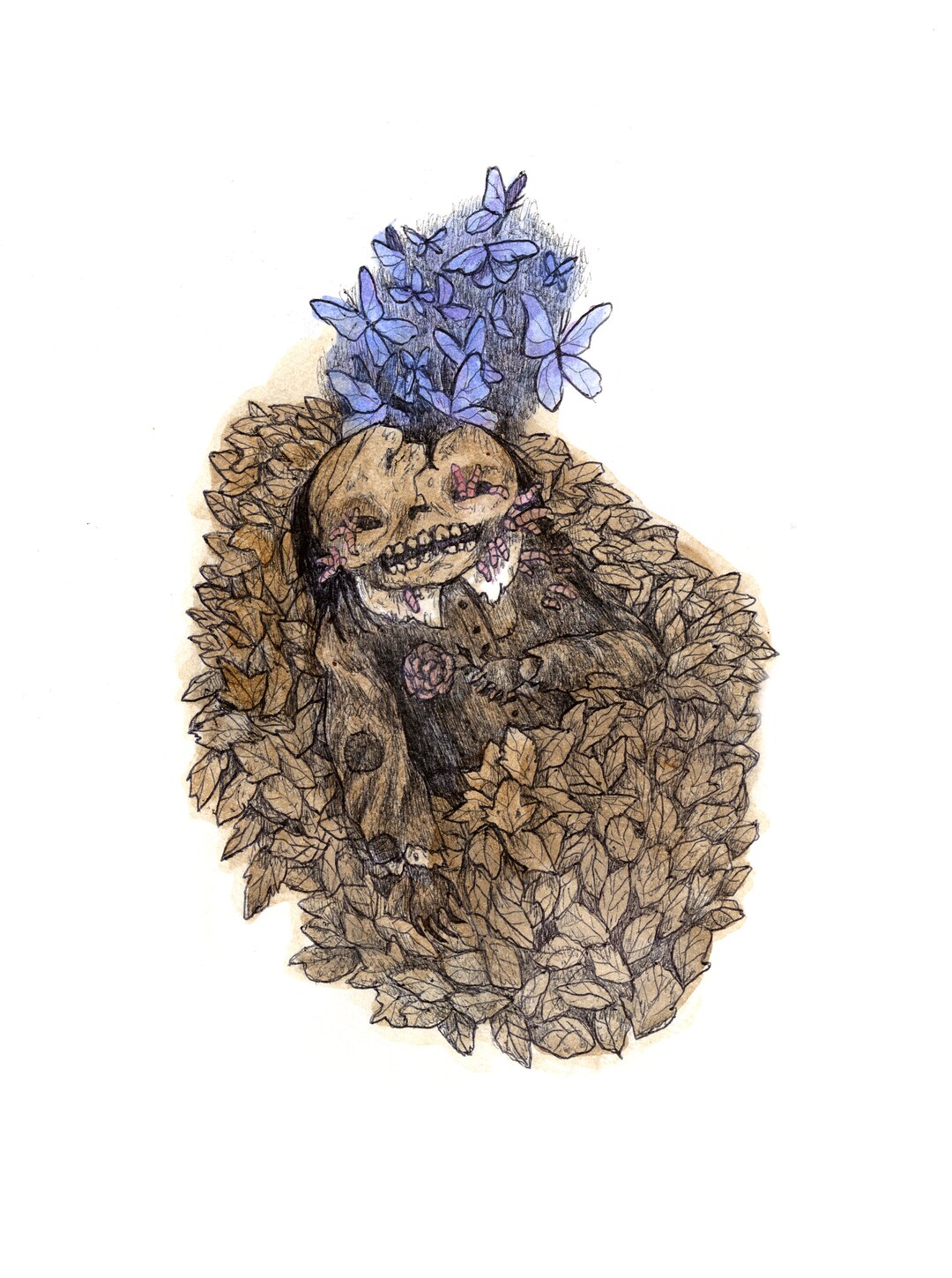 Original Drawing by Kamila Mlynarczyk Woodedwoods - Etsy