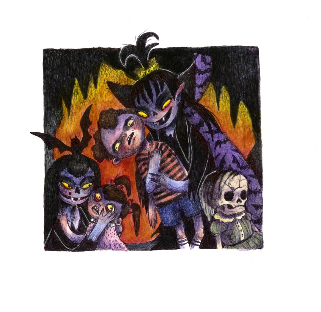 Original Drawing by Kamila Mlynarczyk Woodedwoods - Etsy