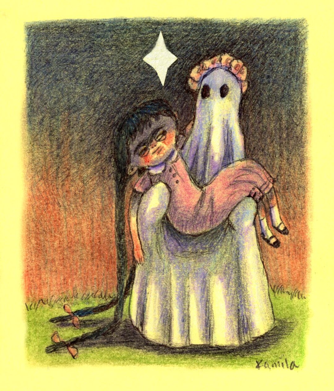 Original Drawing by Kamila Mlynarczyk Woodedwoods - Etsy