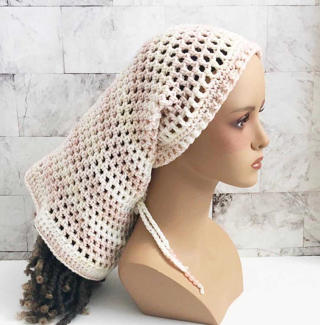 Crochet Dreadlock Sleeve for Braids, Mesh Hair Tube Protective Headwrap ...