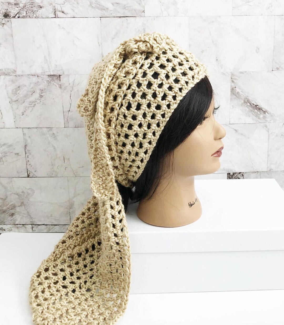 Crochet Durag Headwrap for Braids & Locs, Stylish Hair Scarf, Dreadlock ...